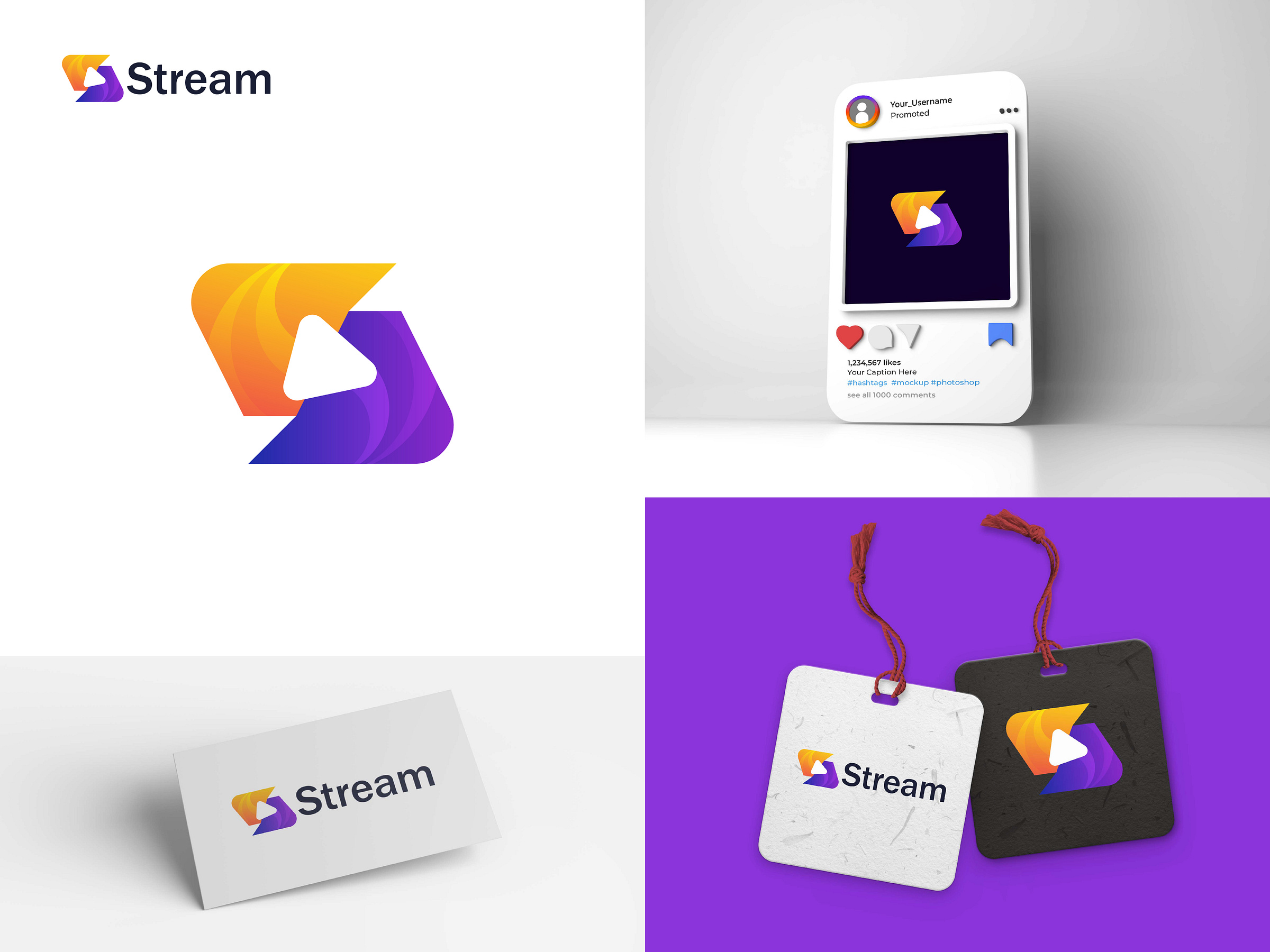 Modern S, Stream Logo Design Concept by Mostafijur Rahman on Dribbble