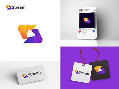 Modern S, Stream Logo Design Concept by Mostafijur Rahman on Dribbble