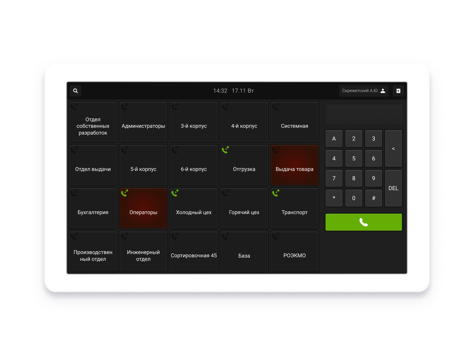 Console operator interface by Rengised on Dribbble