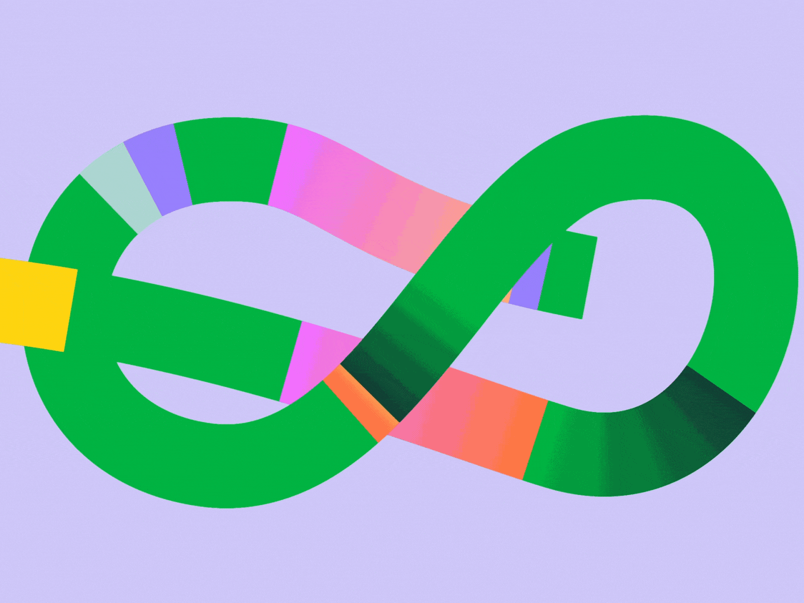 Falling shapes by ILLO on Dribbble