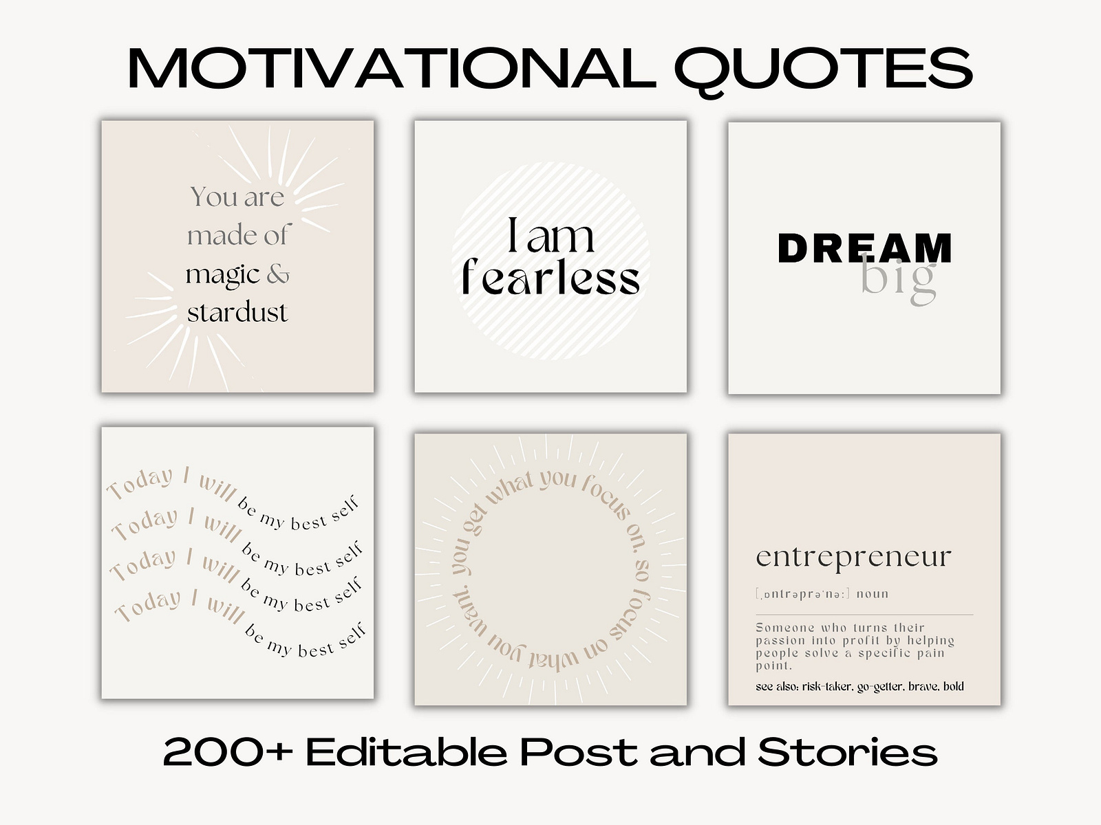Instagram Motivational Quote Template | Canva Editable Quotes by ...