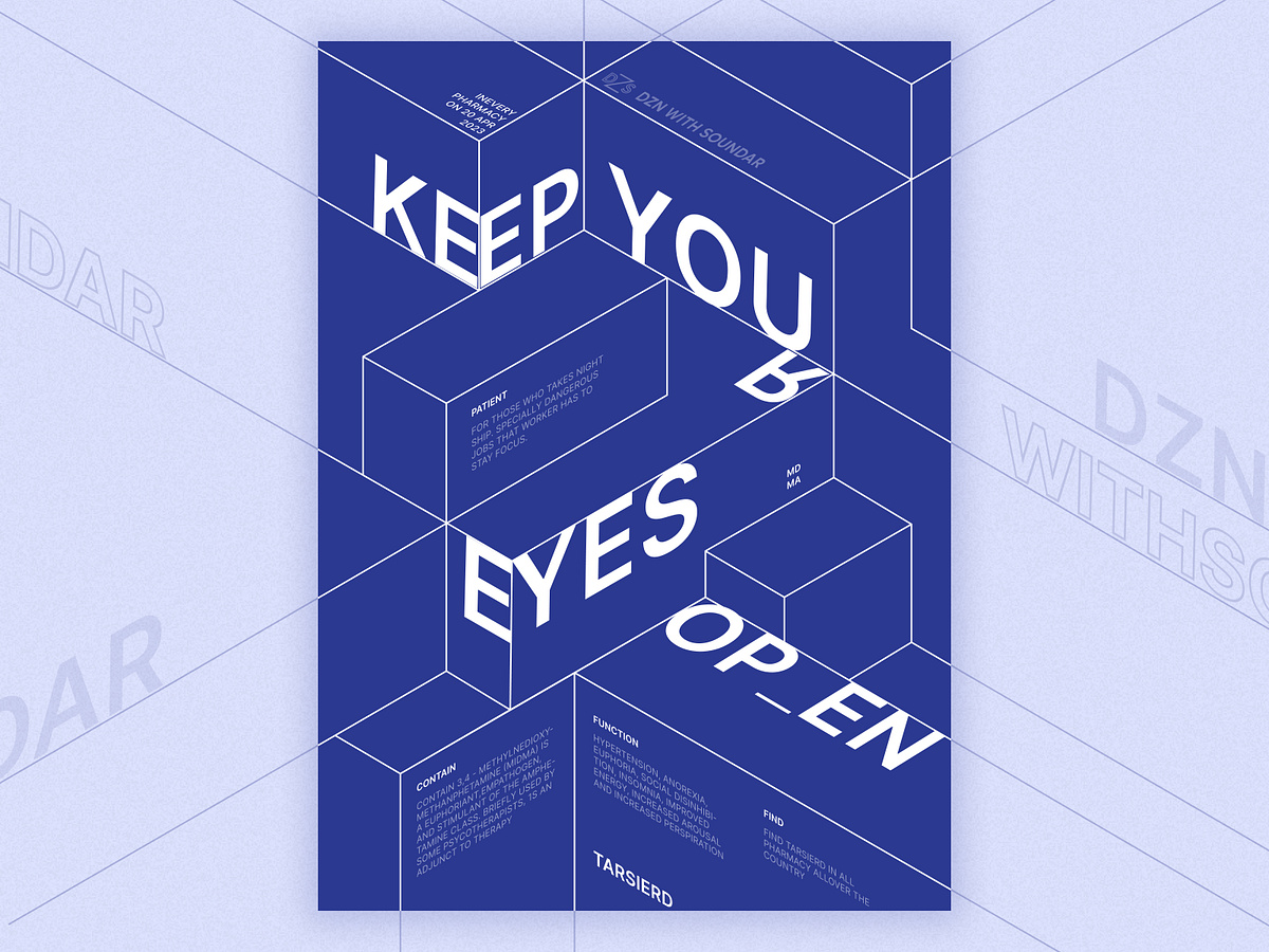 Typographic Perspective Poster by Soundar R on Dribbble