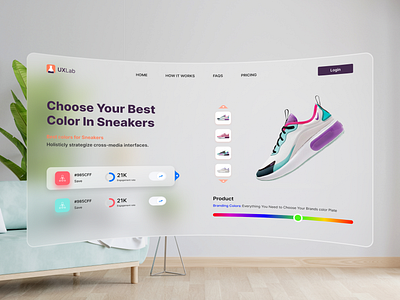 Ecommerce UI Design concept for AR/VR by Kh. Khalid Hosen on Dribbble
