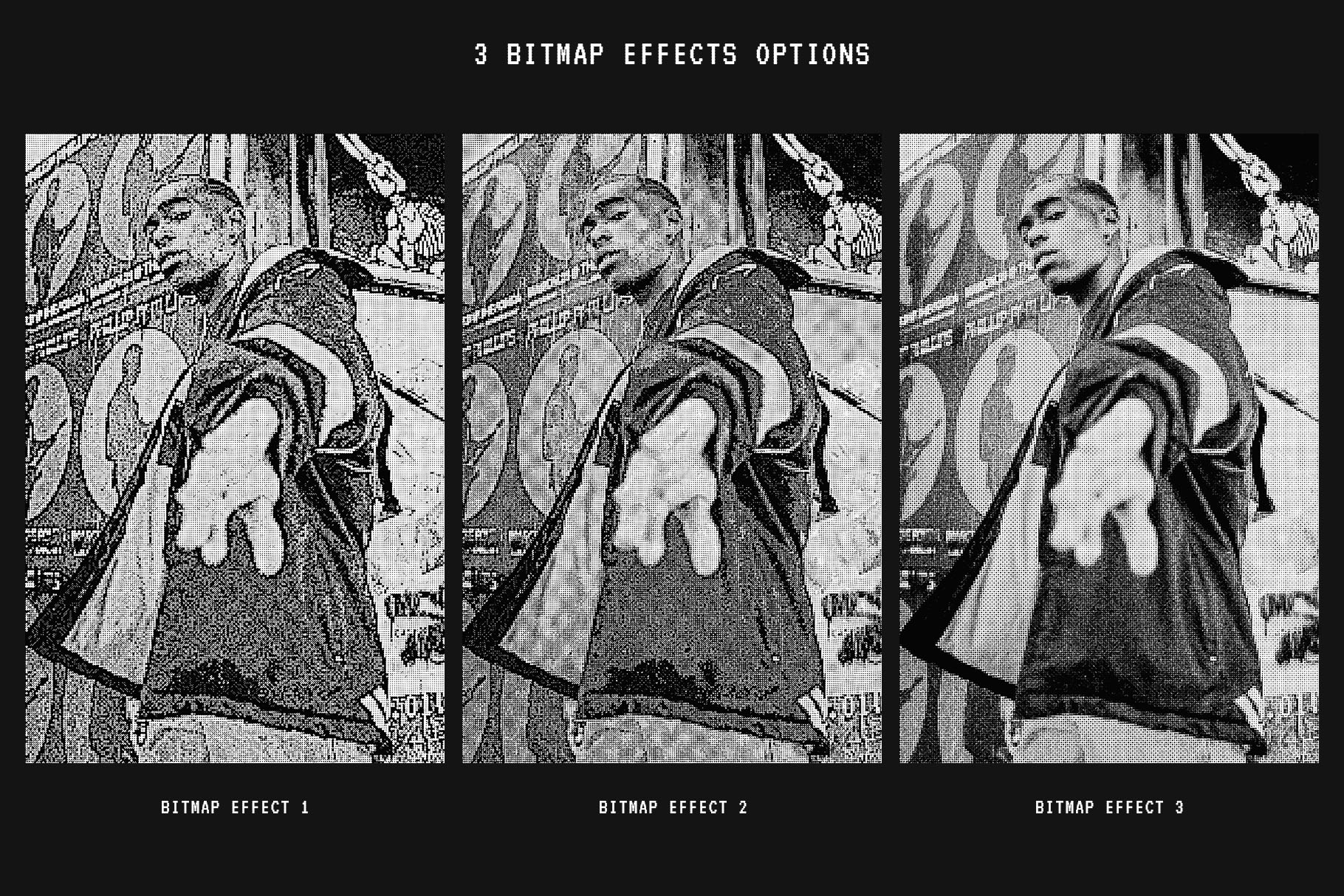 Retro Bitmap Photo Effect by Sebastian Pentea on Dribbble