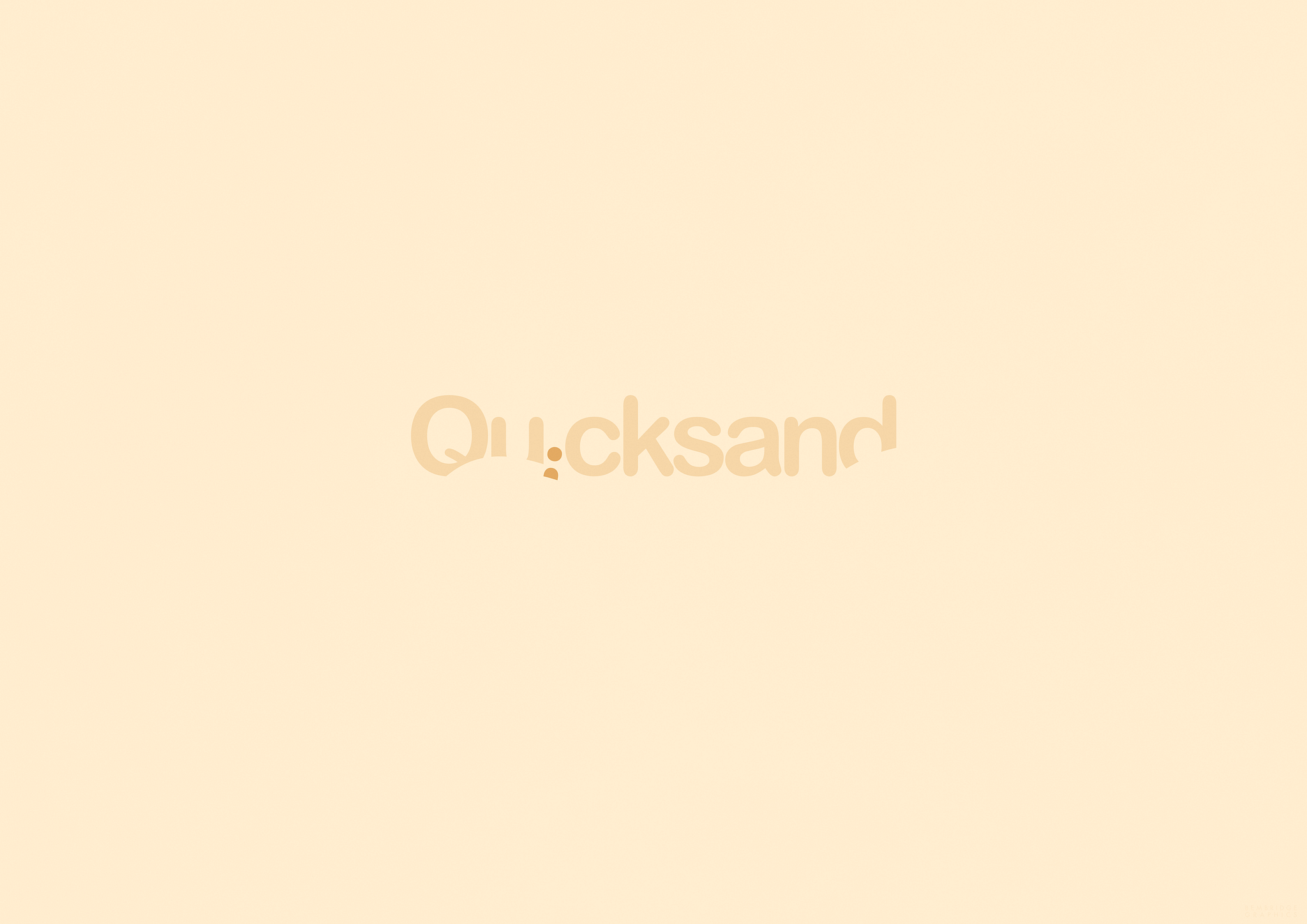 Quicksand | Typographical Poster by Karl Bembridge on Dribbble