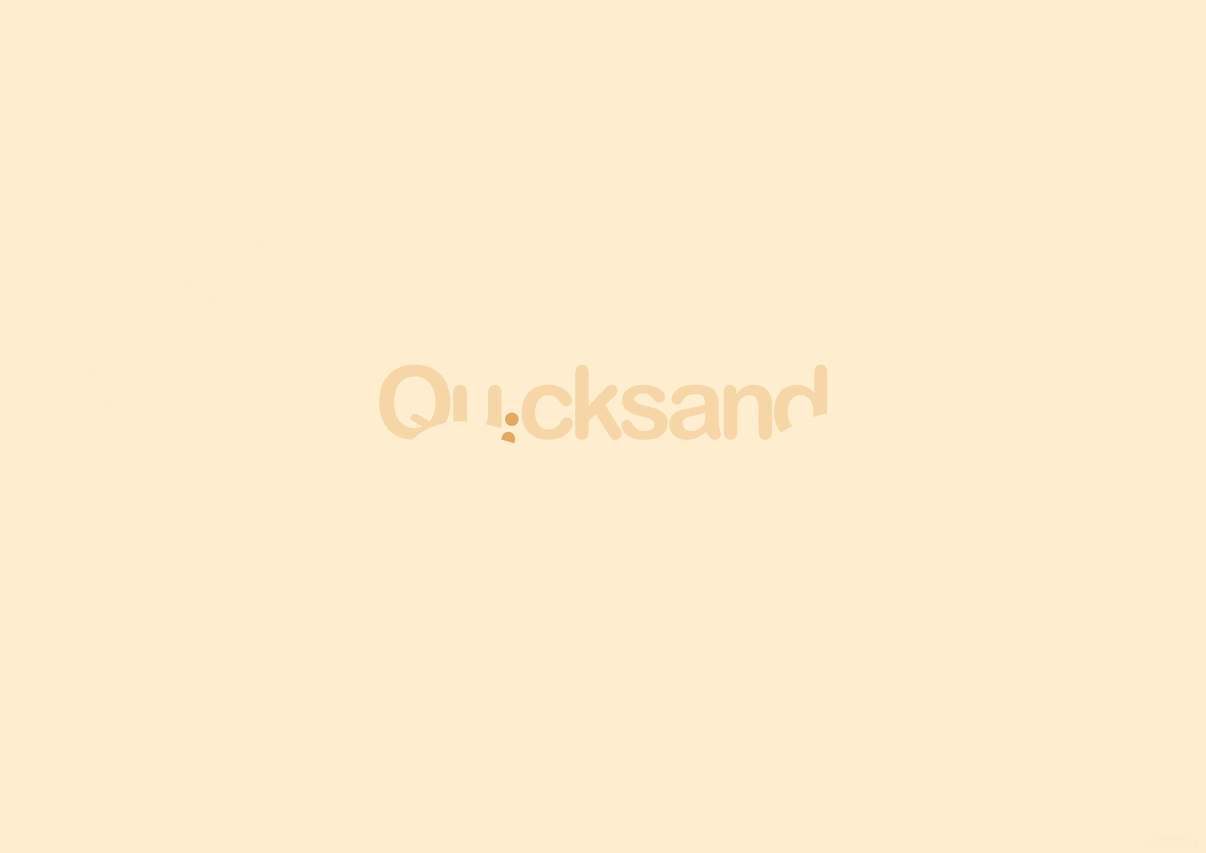 Quicksand | Typographical Poster by Karl Bembridge on Dribbble