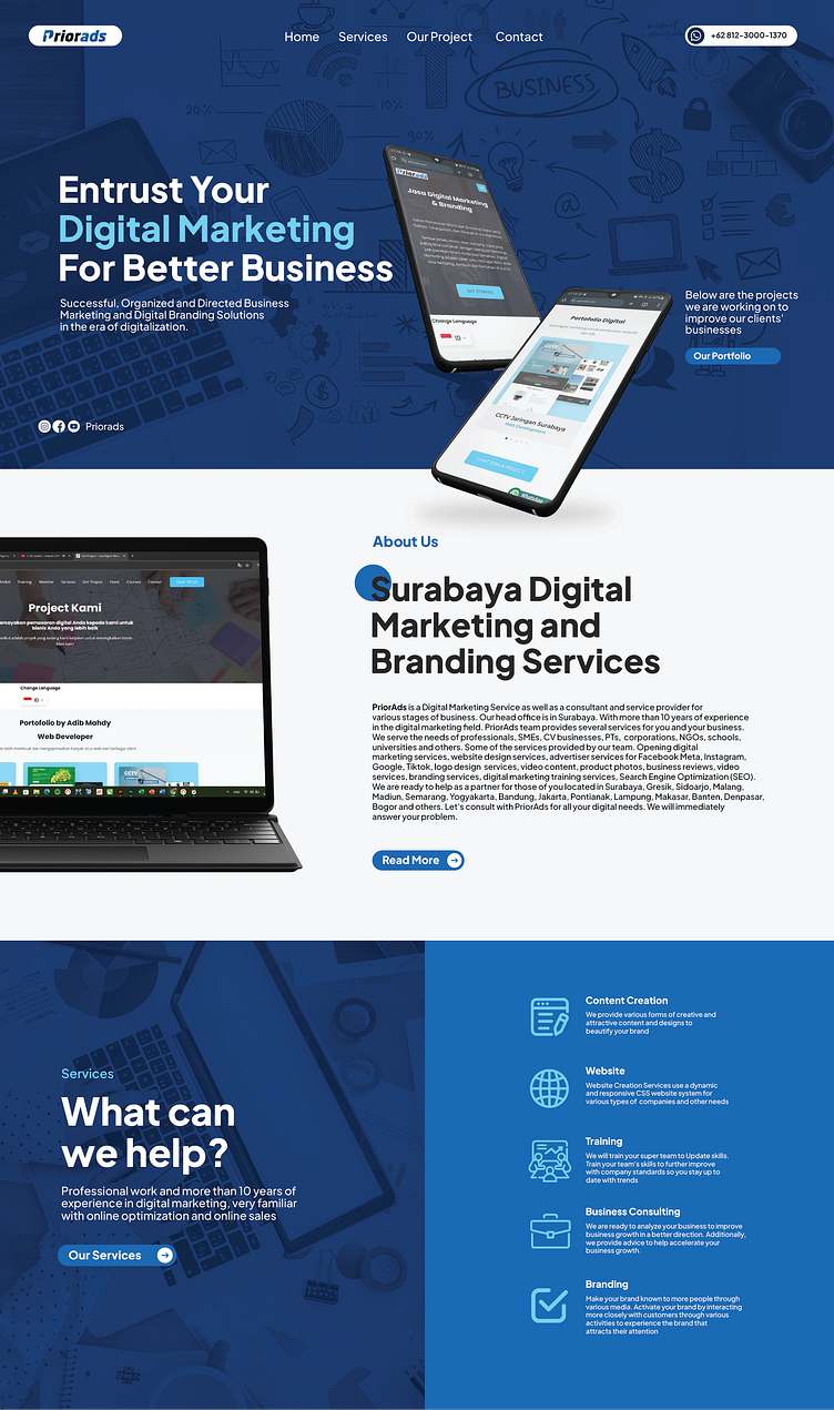 Website Design & Management by Priorads on Dribbble