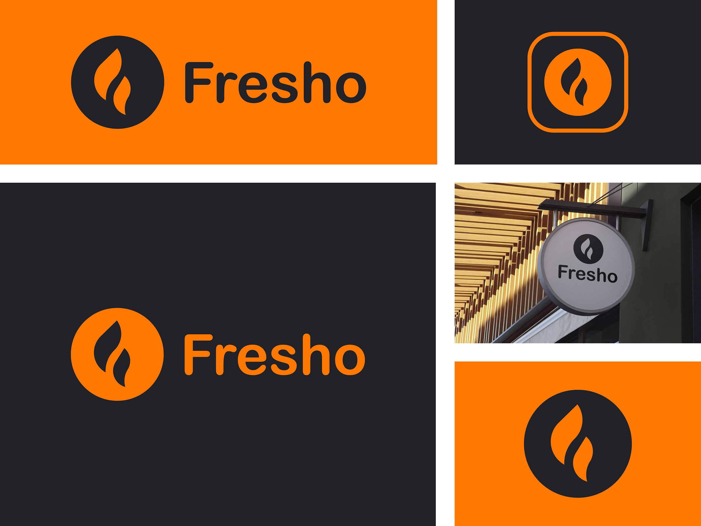 Fresho logo - Restaurant Logo - Hotel Logo - Food Logo -F logo by MD ...