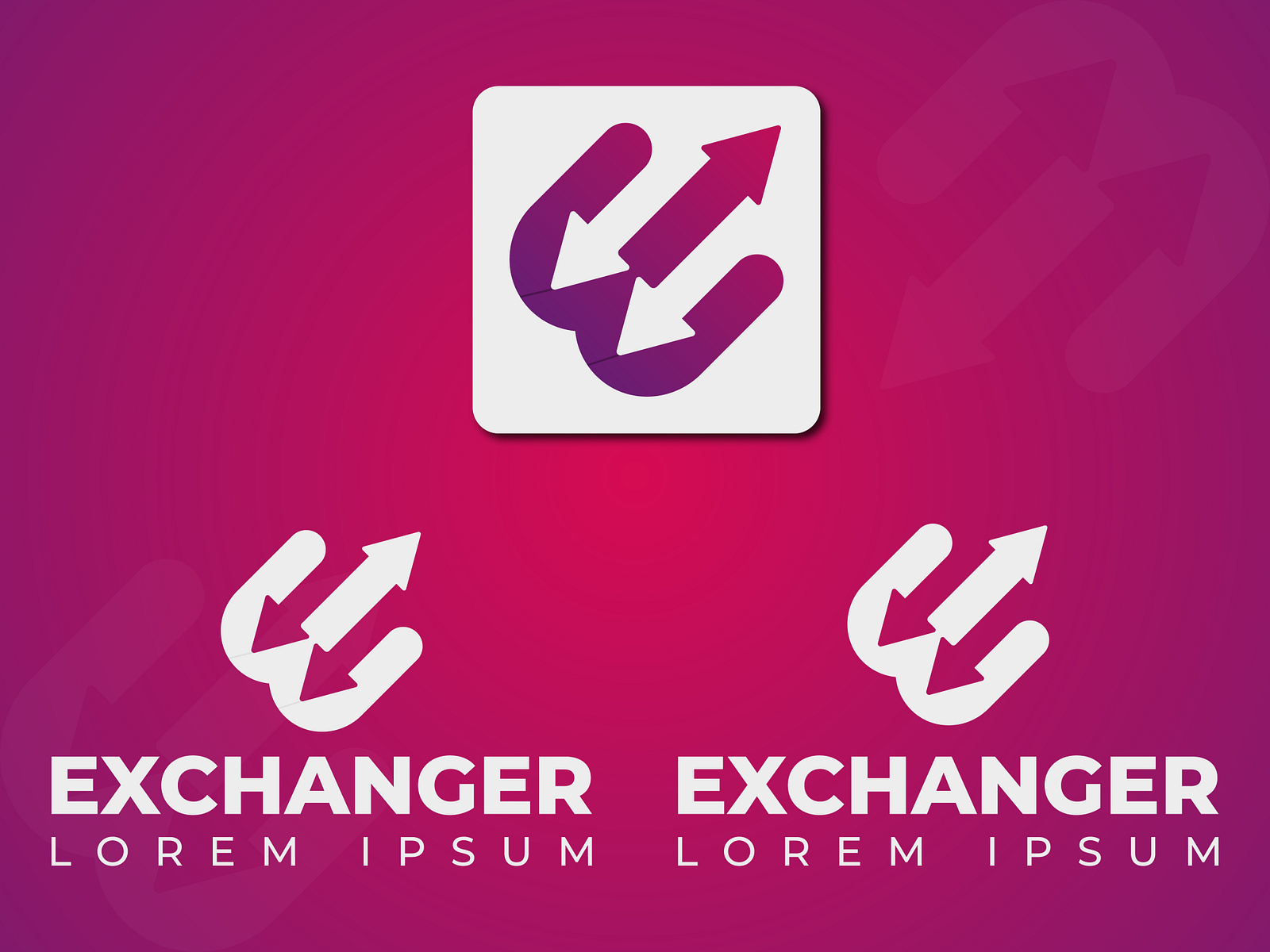 Exchanger Logo Design by Hsn GFX on Dribbble