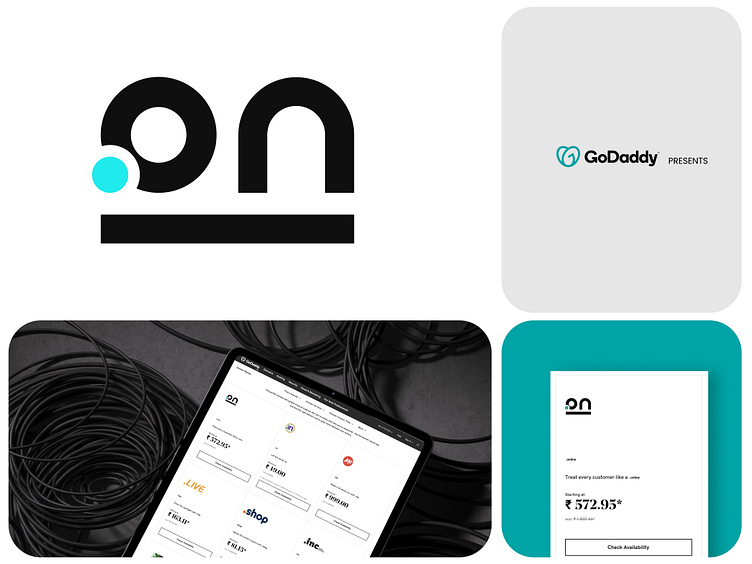.Online logo to celebrate 10 years of GoDaddy by Pavithran N on Dribbble