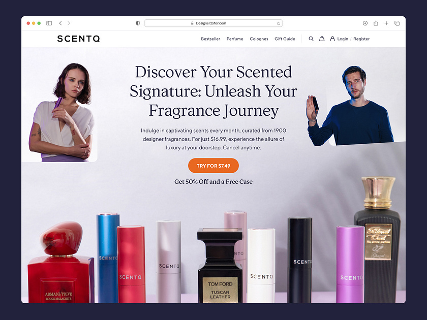 Perfume Website designs, themes, templates and downloadable graphic ...