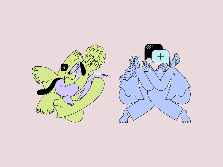 River character illustrations by Ramy Wafaa on Dribbble