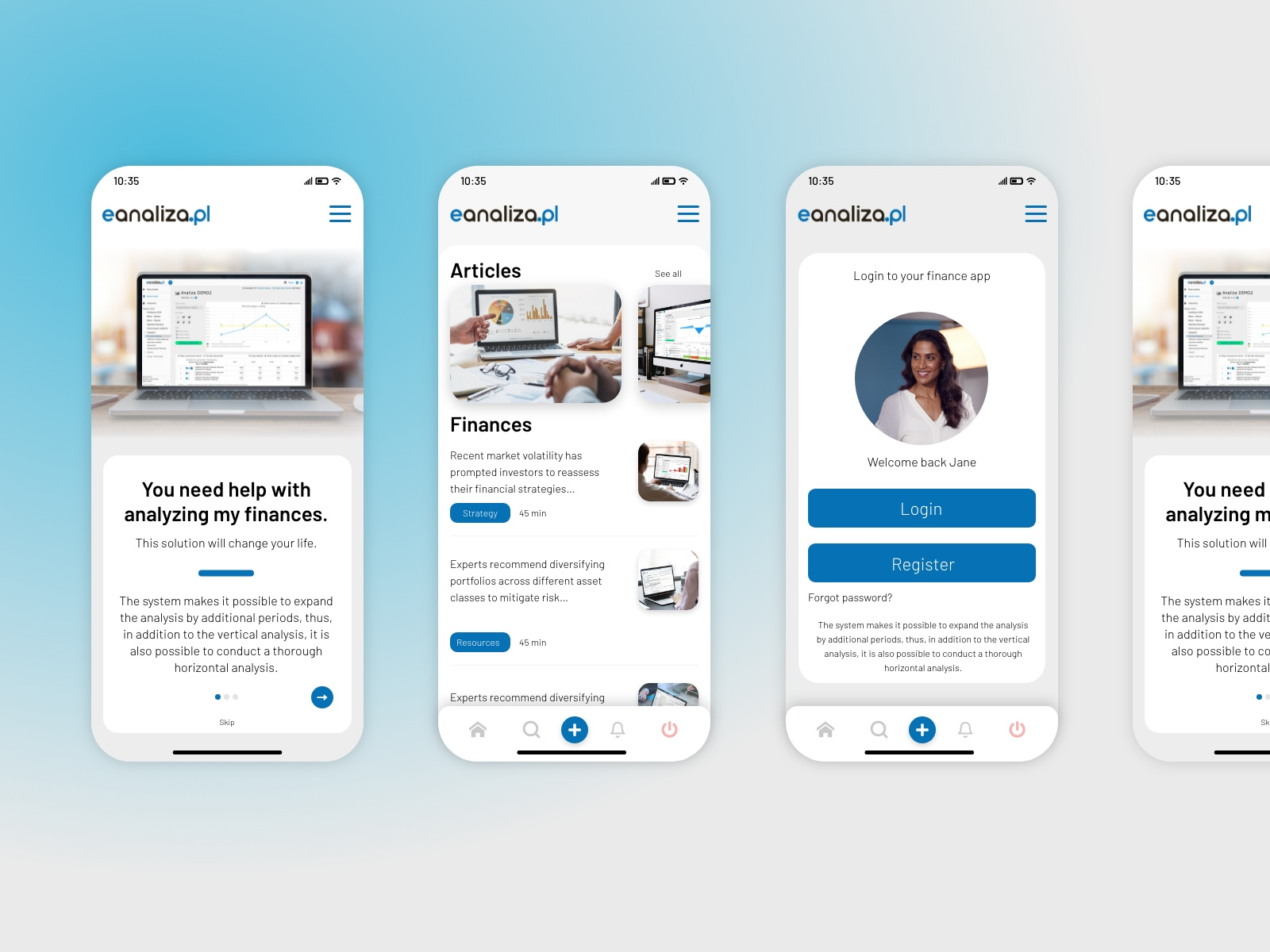 eanaliza.pl App Design by Dawid Mrozek on Dribbble