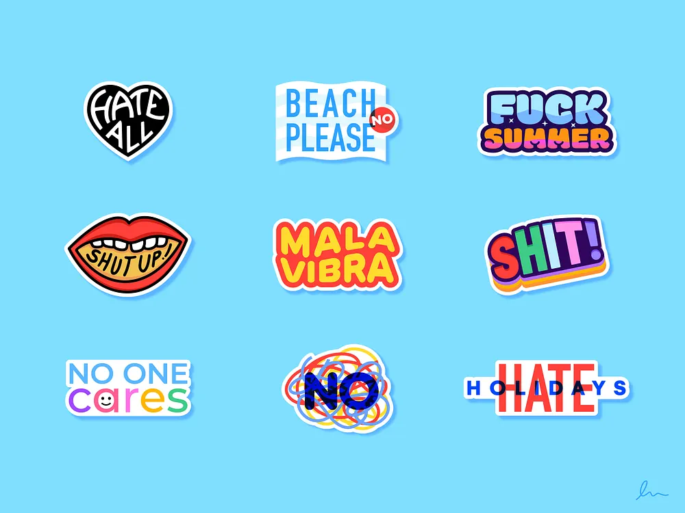 Browse thousands of Sticker Pack images for design inspiration | Dribbble
