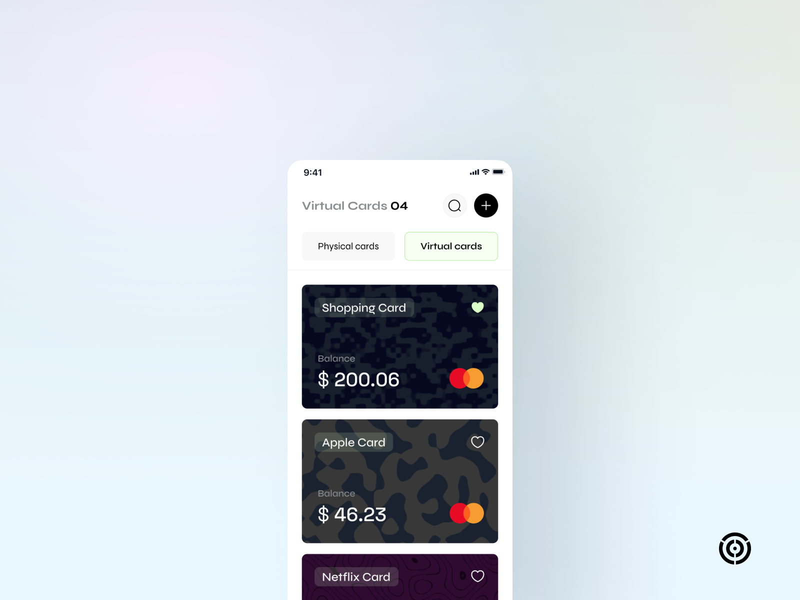 Virtual Card List Page - FINTECH APP by Eronss Okojie on Dribbble