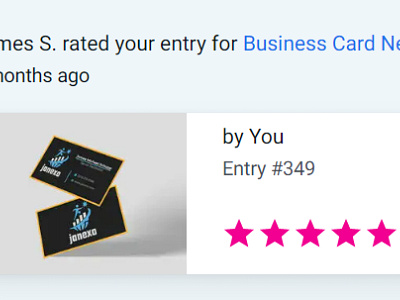 Freelancer rating business cards by Abedingraphics on Dribbble