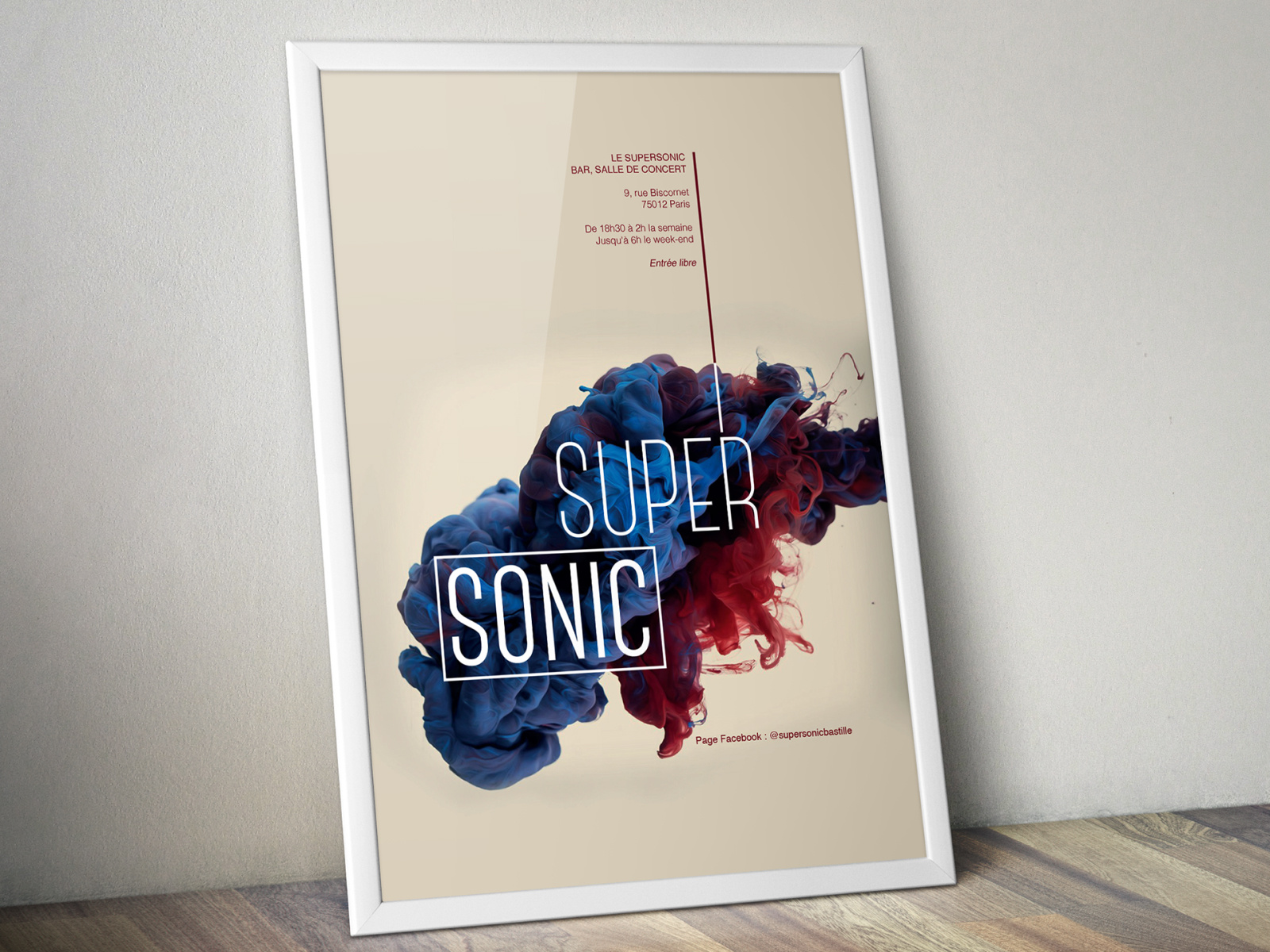 Typographic poster - Supersonic Paris by Margot Barbosa on Dribbble