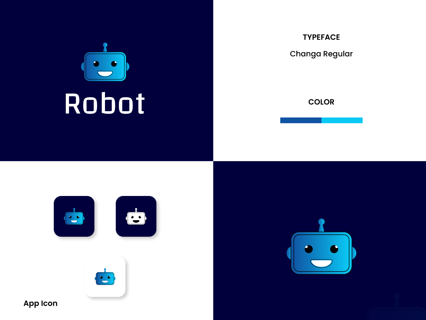 Concept: Robot - Logo Design (Unused) by Sabrina Abdur Rahman on Dribbble