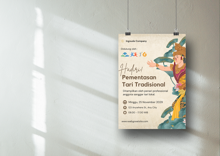 Indonesian Traditional Dance Poster and Instagram Feeds by Puput Indah ...