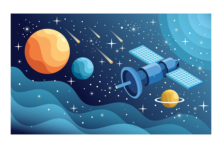 Space Objects Vector Set by ianmikraz on Dribbble
