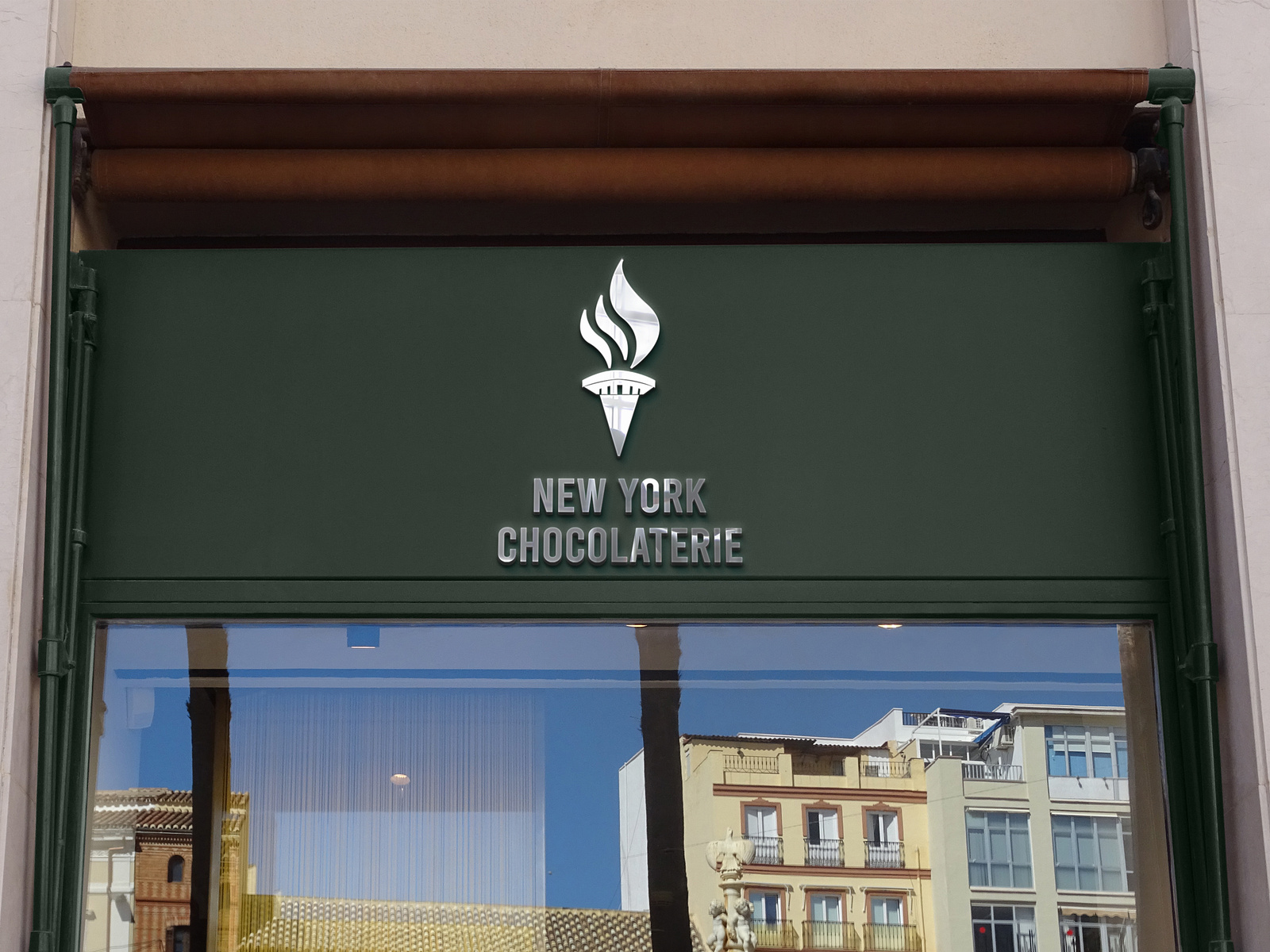 New York Chocolaterie Shop Sign Mockup by Mochamad Aulia Ardiansyah on ...