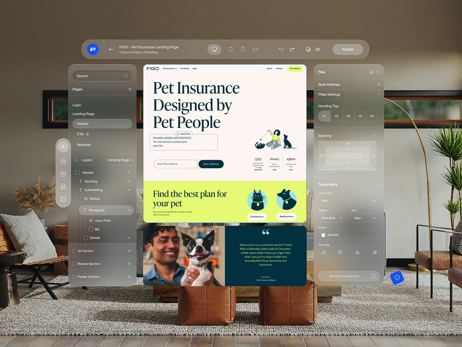 Website Builder - Apple Vision Pro by Shekh Al Raihan for Ofspace on ...