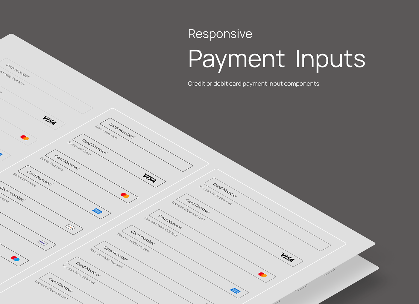 Payment inputs by Tony Emmanuel on Dribbble