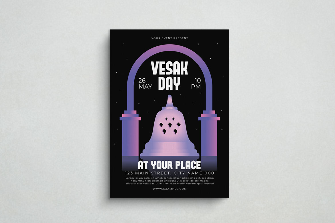 Vesak Day Flyer by Aldi Naufal on Dribbble
