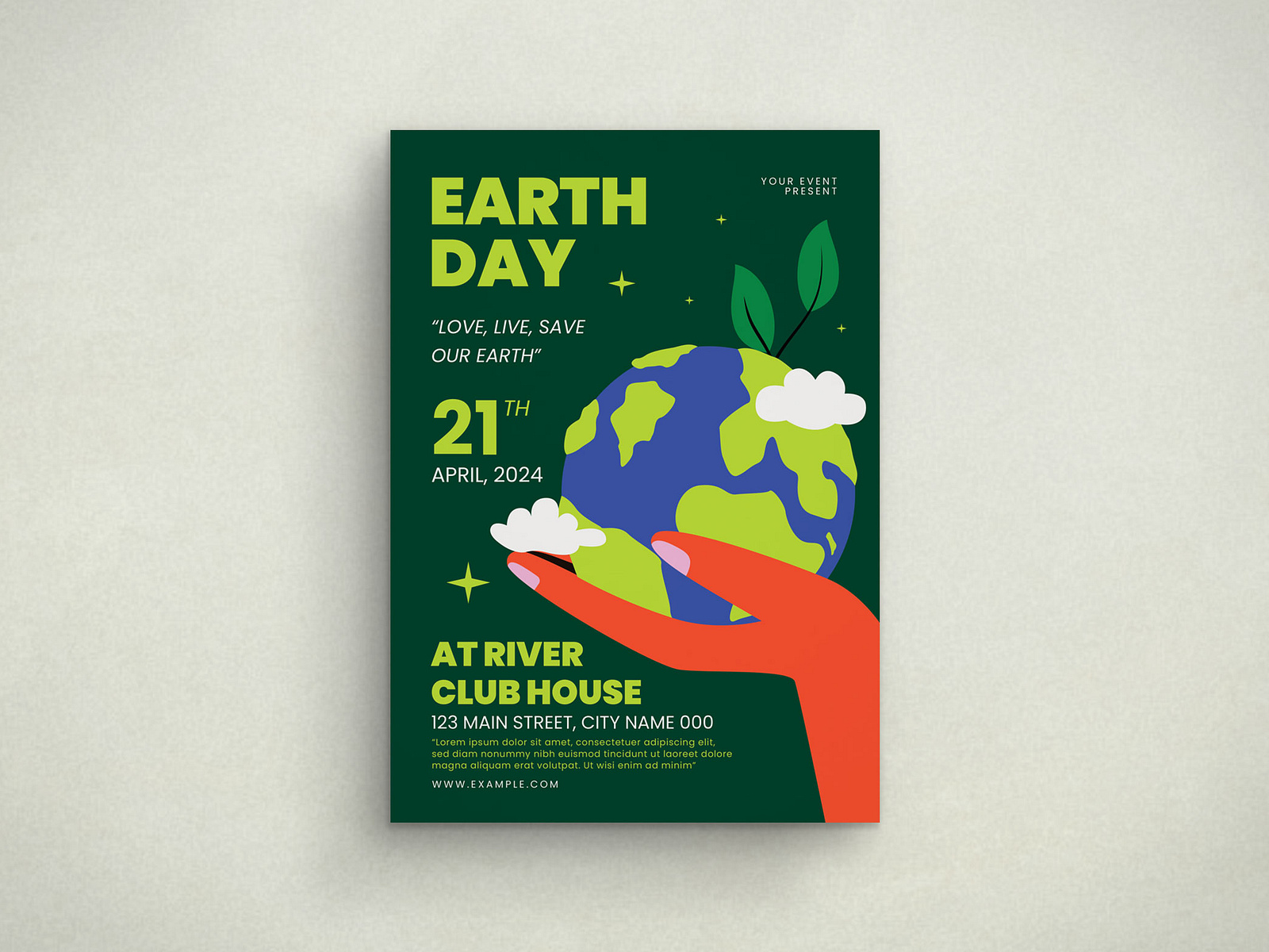 Earth Day Flyer by Aldi Naufal on Dribbble
