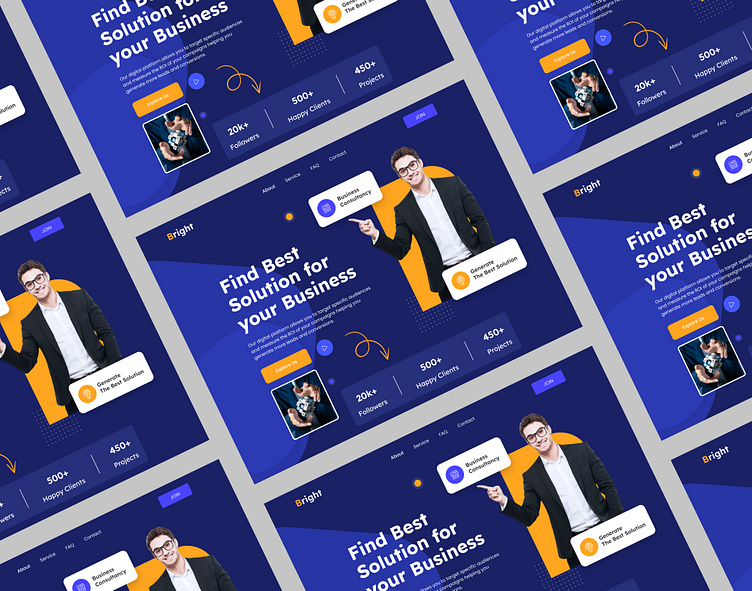 Bright - Business Solution Website by Ismail Nahid on Dribbble Bright - Business Solution Website by Ismail Nahid on Dribbble
