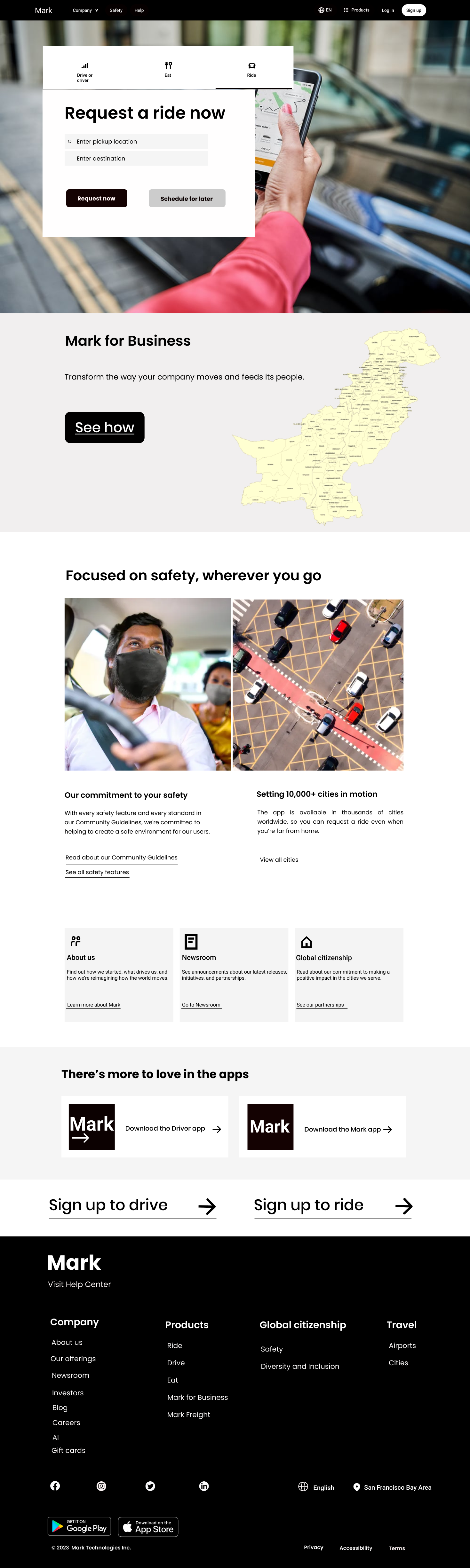 Mark Website Design/Landing Page/UI Design by Rafia Firdous on Dribbble