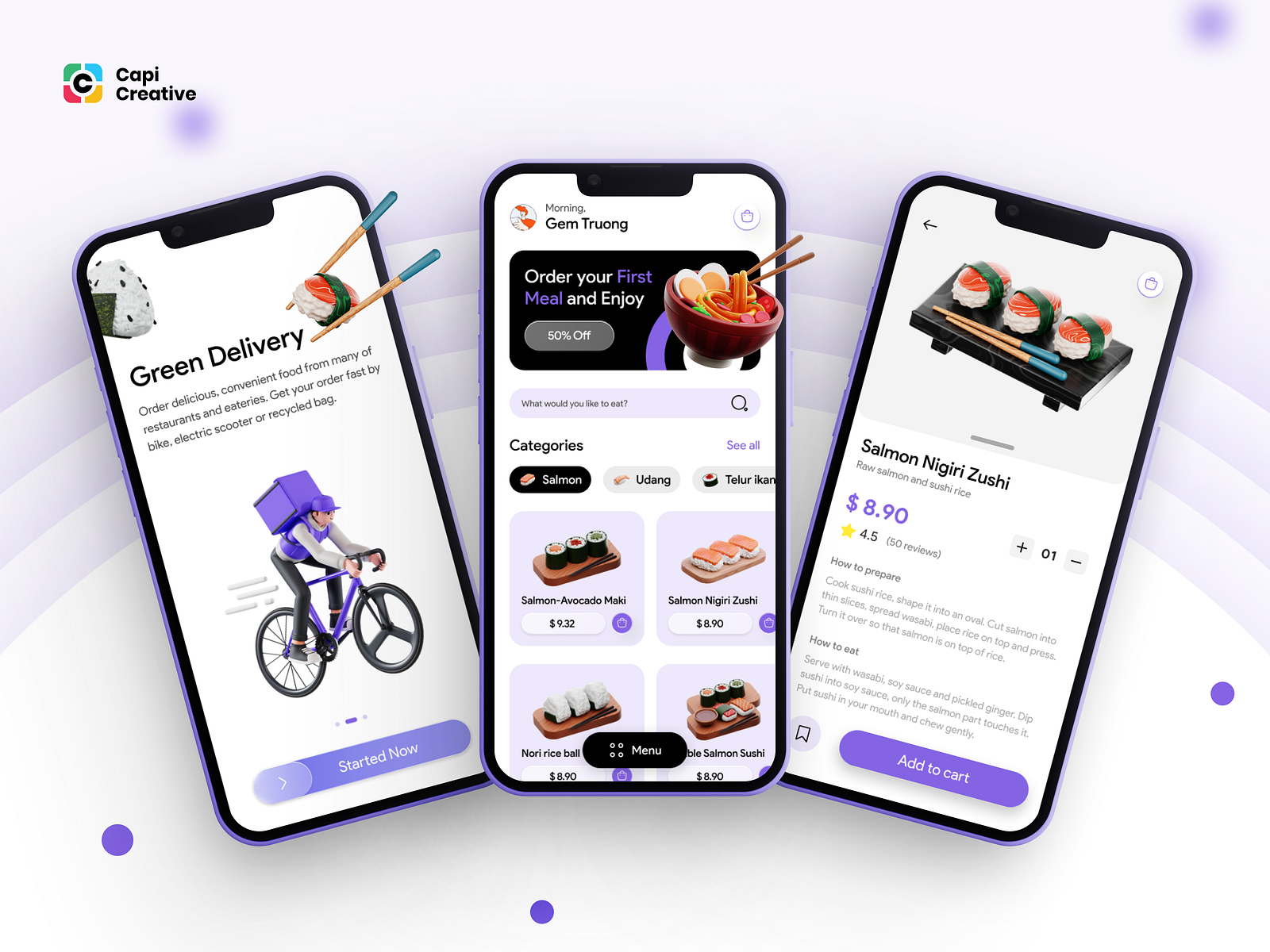 Food Delivery Mobile App Design by Capi Product for Capi Creative on ...