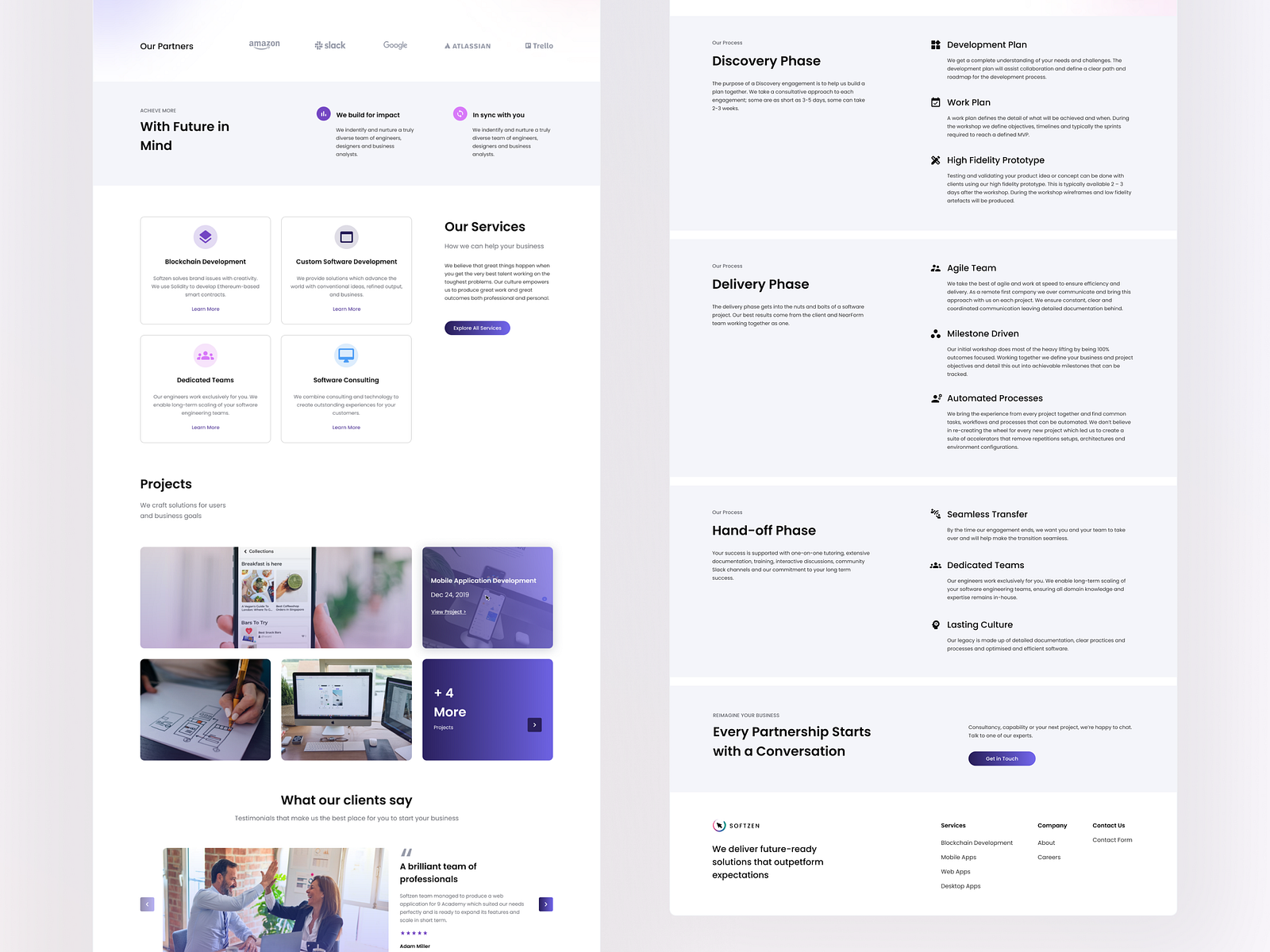 Software Development Website Design By Yana Madzharova On Dribbble