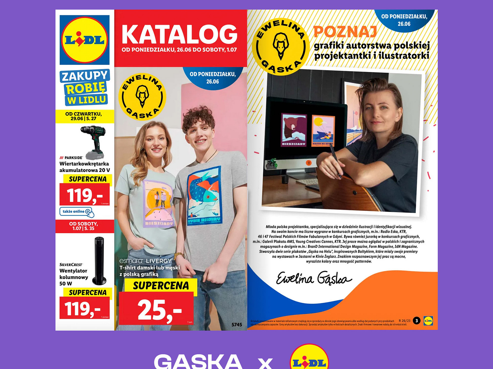 Lidl x GĄSKA - t-shirty by Ewelina Gąska on Dribbble