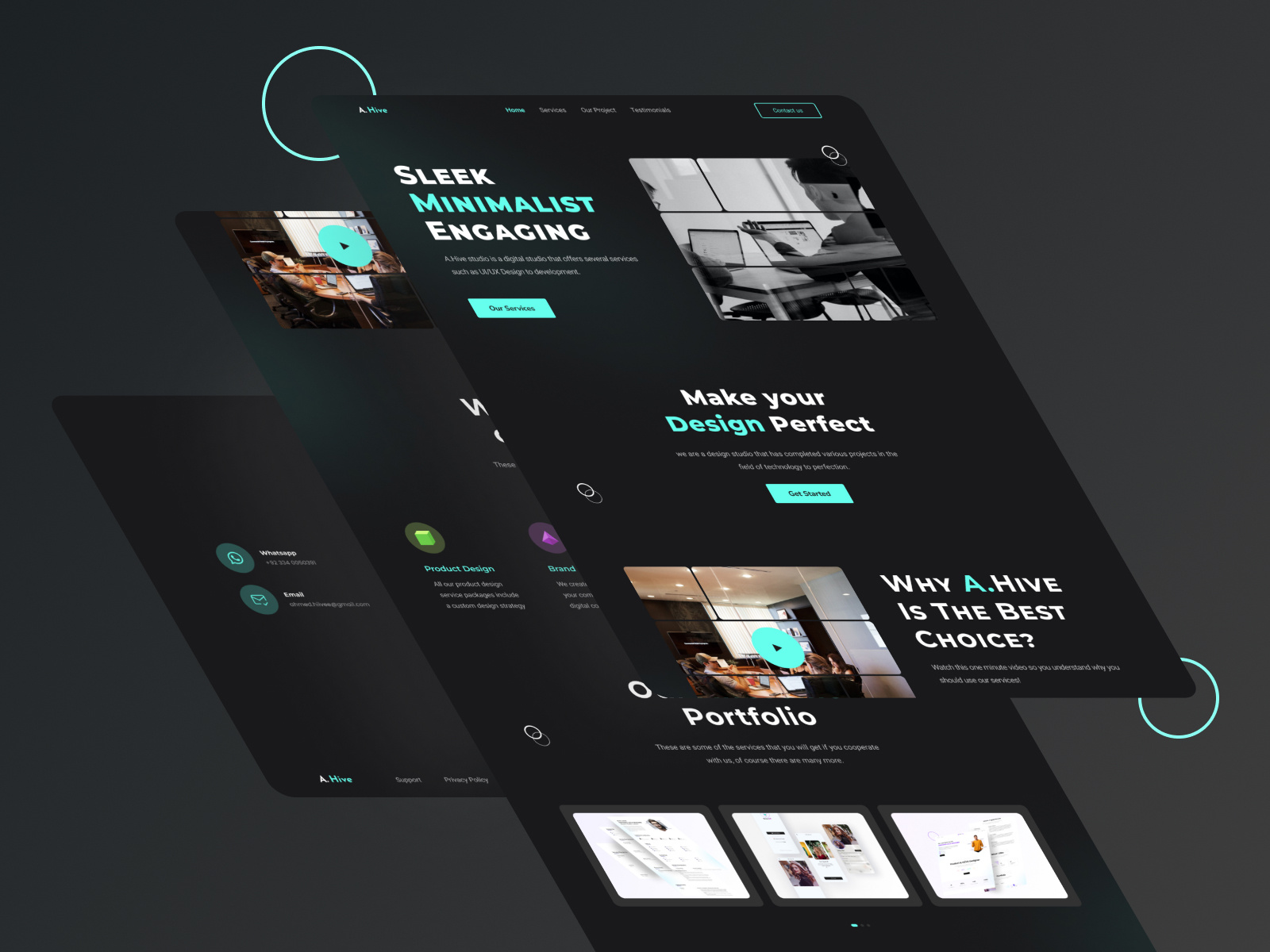 Agency Landing Page UI Concept by Ahmed Hive on Dribbble