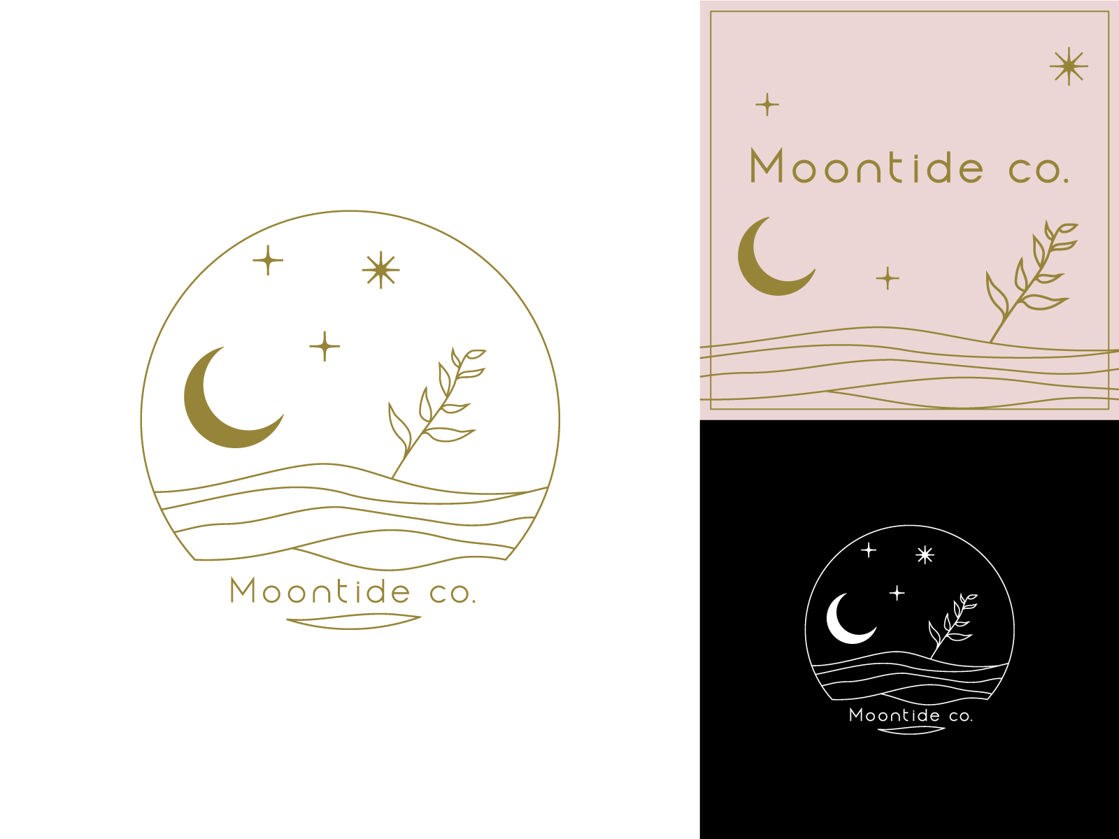 Moontide co. logo by Atsushi on Dribbble
