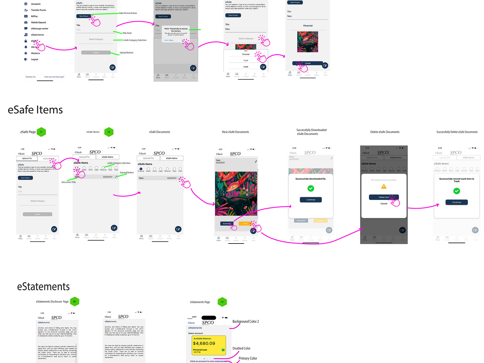 Milly - Banking APP Wireframe by Melissa on Dribbble