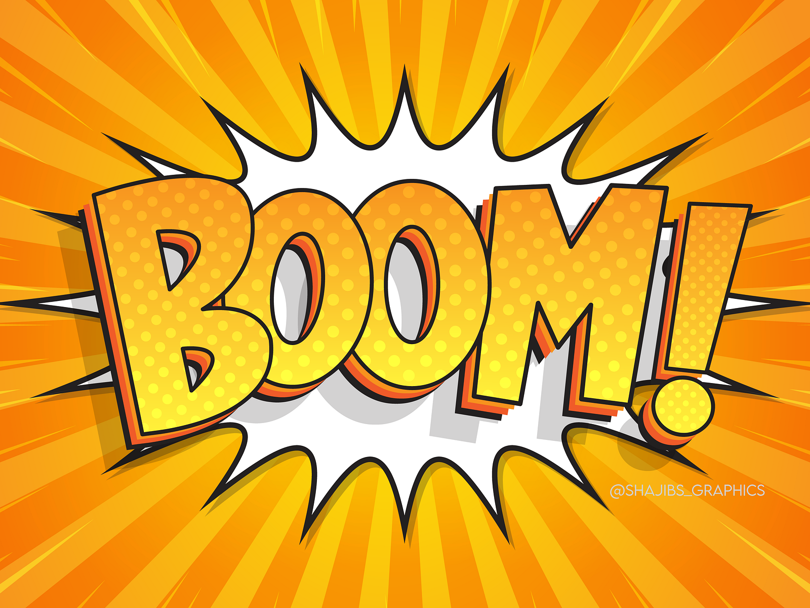 BOOM! Comic Style Text Effect Comic Book Text by Khair Shajib on Dribbble