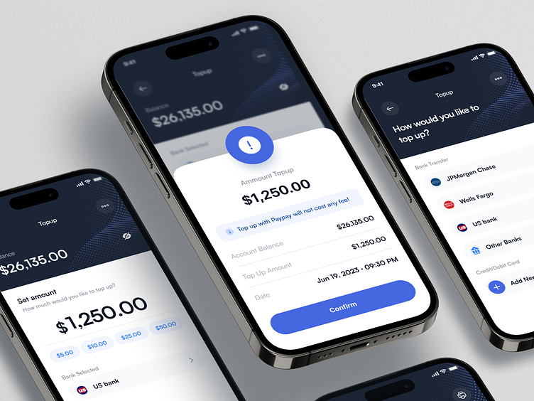 Top Up Flow - Finance Mobile App by Ali Husni for Pickolab Studio on ...
