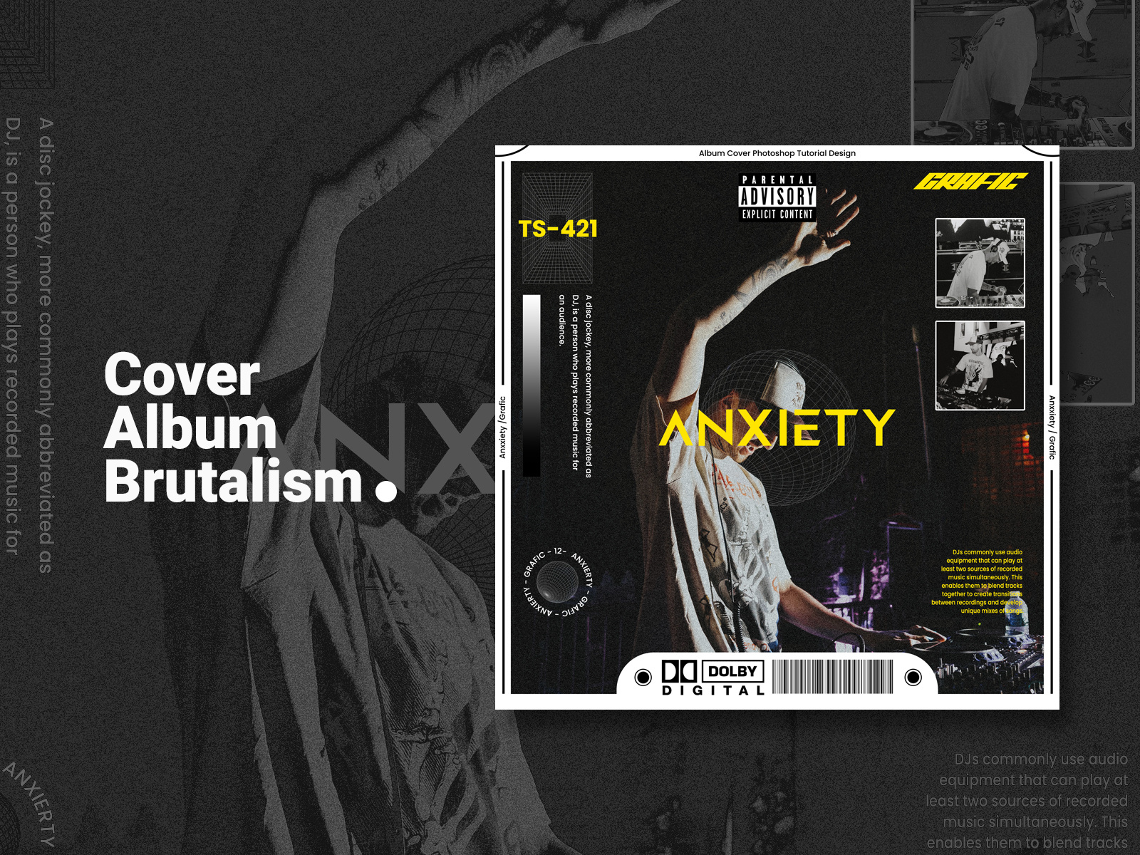 ANXIETY Album Cover Design by ER Art on Dribbble