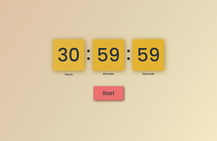 Countdown Timer / Daily UI Challenge by Konstantin Borisov on Dribbble