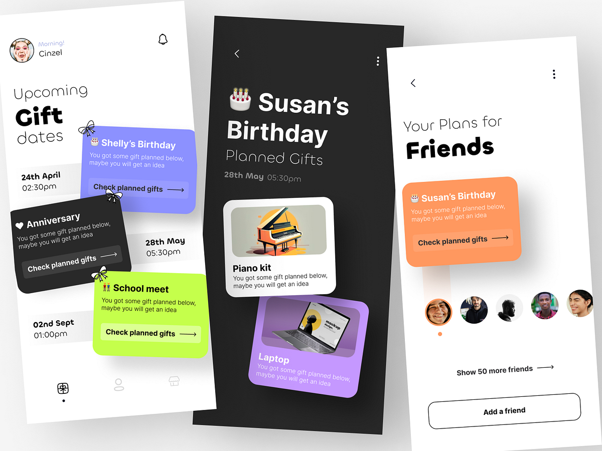 Gift app design mobile app by lazy kar for LazyInterface UI UX Team on ...
