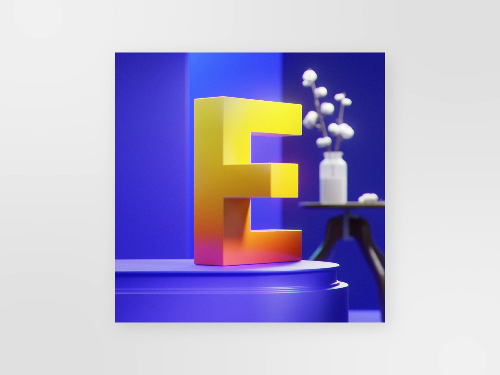 36 Days of Type / E by Goutham P Panicker on Dribbble