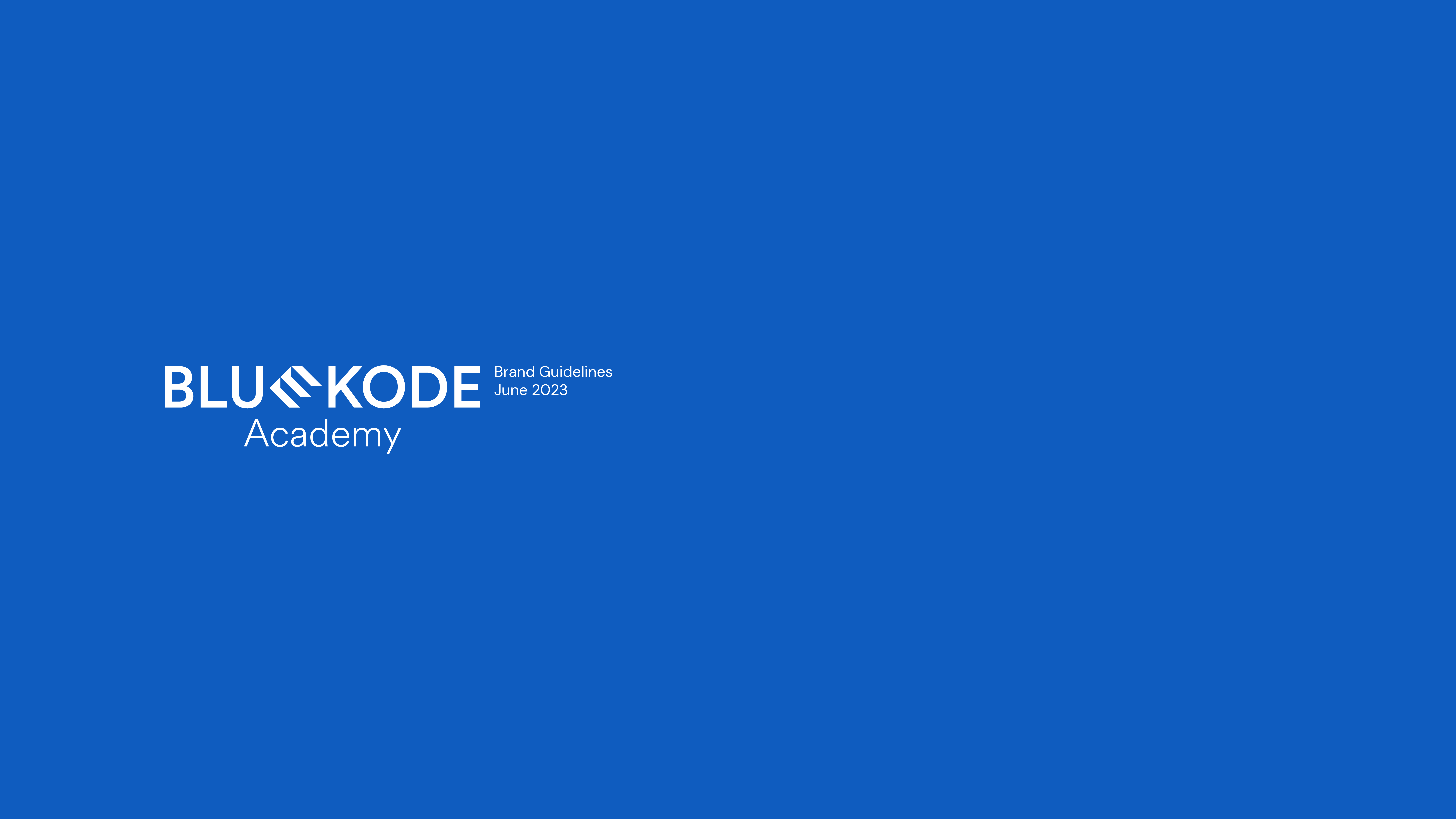 Bluekode Academybrand Guidelines2023 By Shyam Benny On Dribbble 