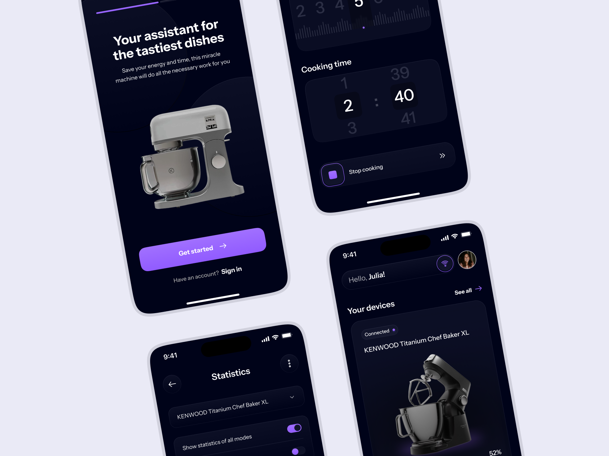 Smart kitchen mobile app by Layo on Dribbble