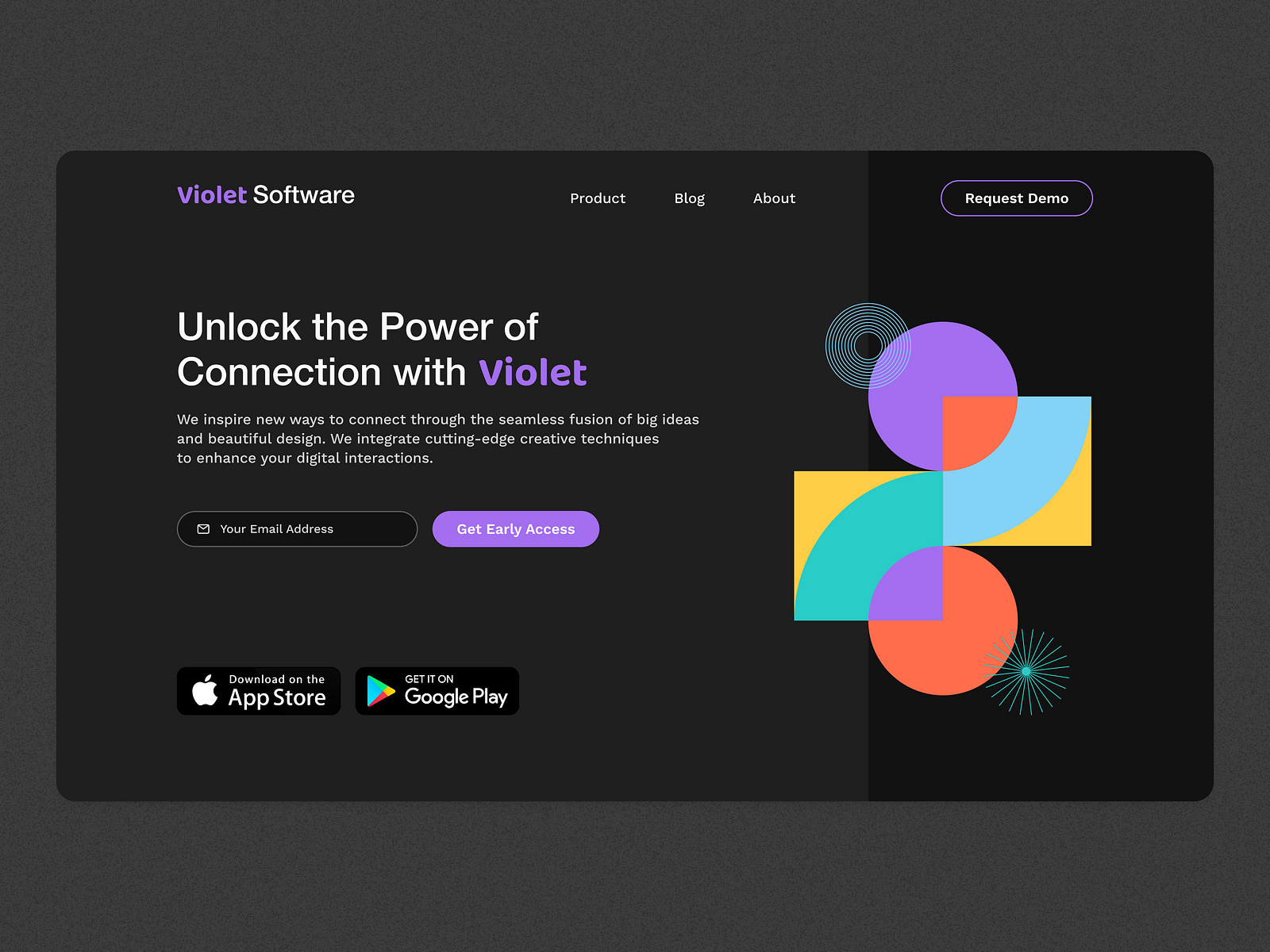 Violet Software - IT Startup Website⚛️ by Mark Puznianski on Dribbble