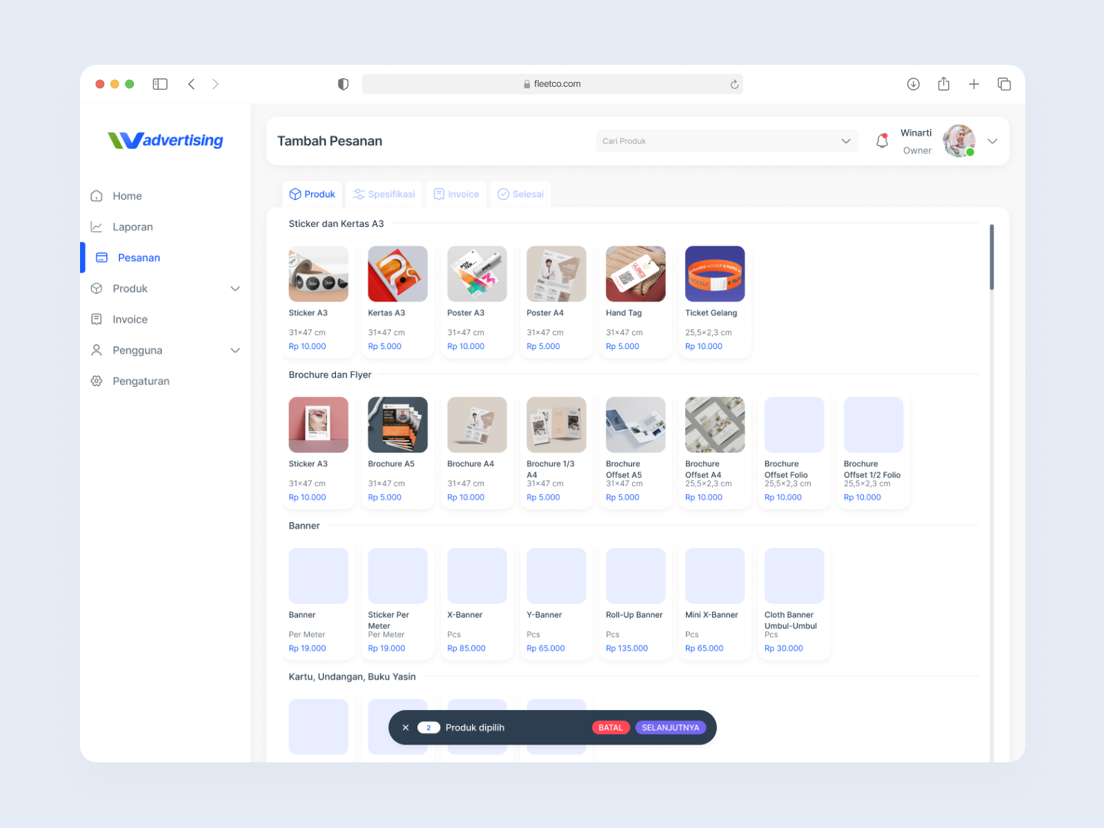 Wins Adv - Digital Printing Management Dashboard by Adellaiz Design on ...