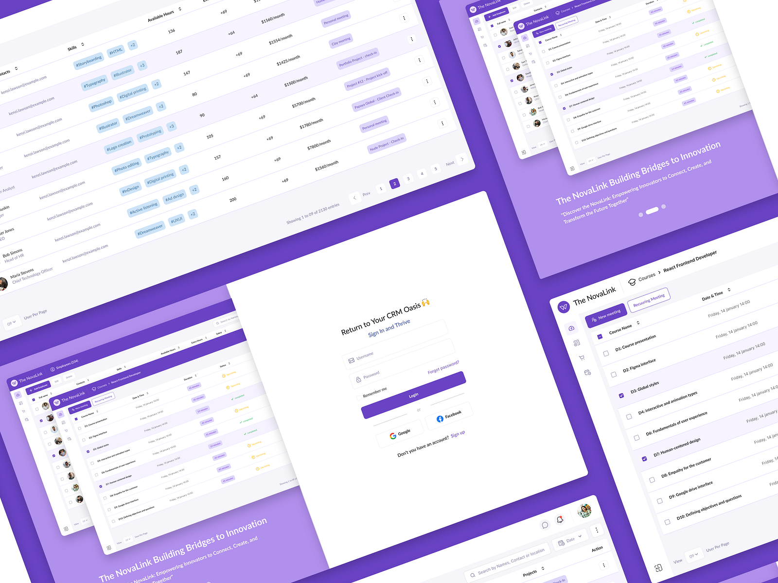 User Friendly CRM Platform UI Design by Sandro Matchankaladze on Dribbble