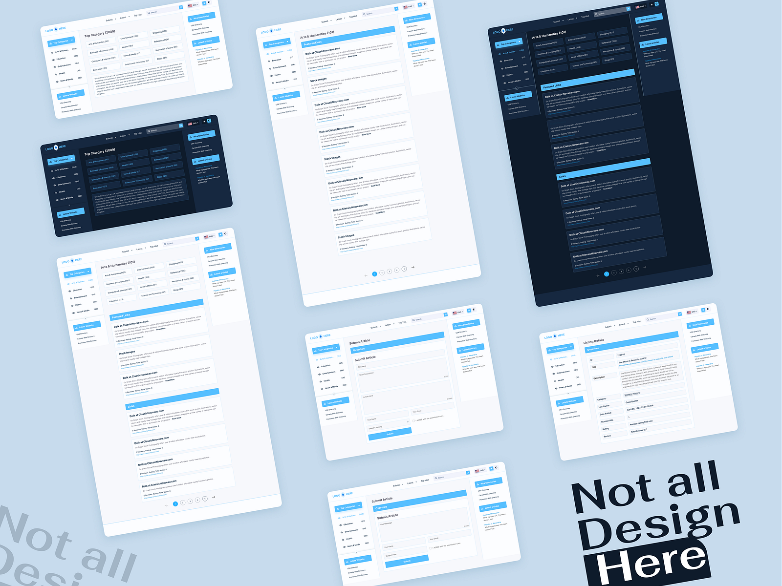Web Listing Website UI Design by Sayef Habib on Dribbble