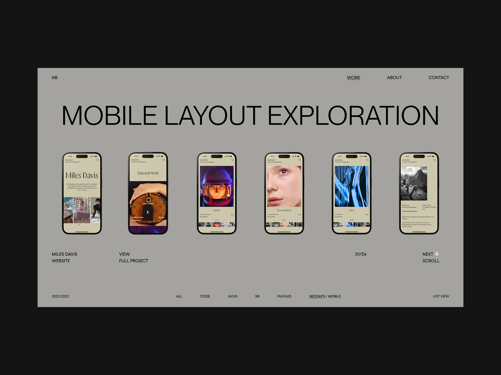 NB Layout Exploration by Nivesh Birangal on Dribbble